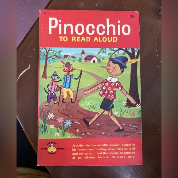 Other | Vintage 1962 Wonder Books Pinocchio To Read Aloud | Poshmark